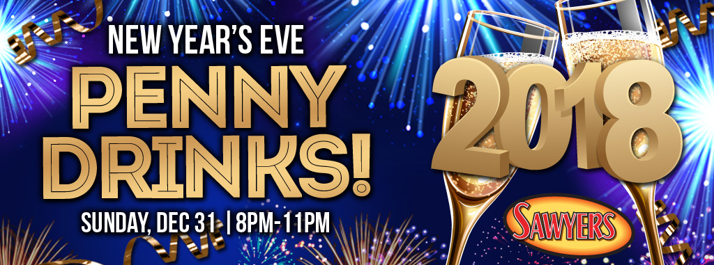 Sunday, December 31st - NYE Penny Drink